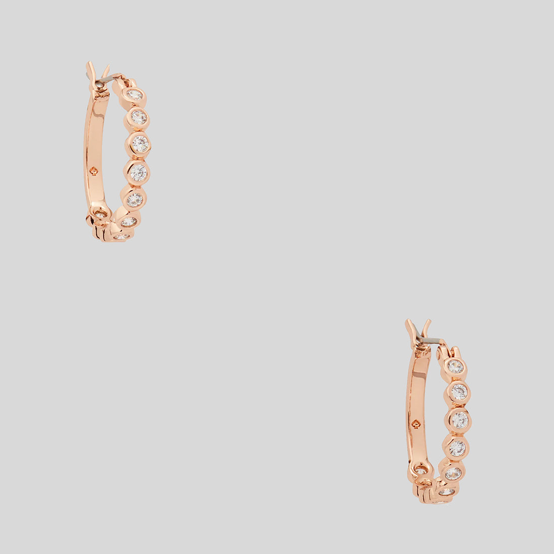 Kate Spade Full Circle Huggies Earrings Rose Gold RS O0RU2769 Robinsons Singapore