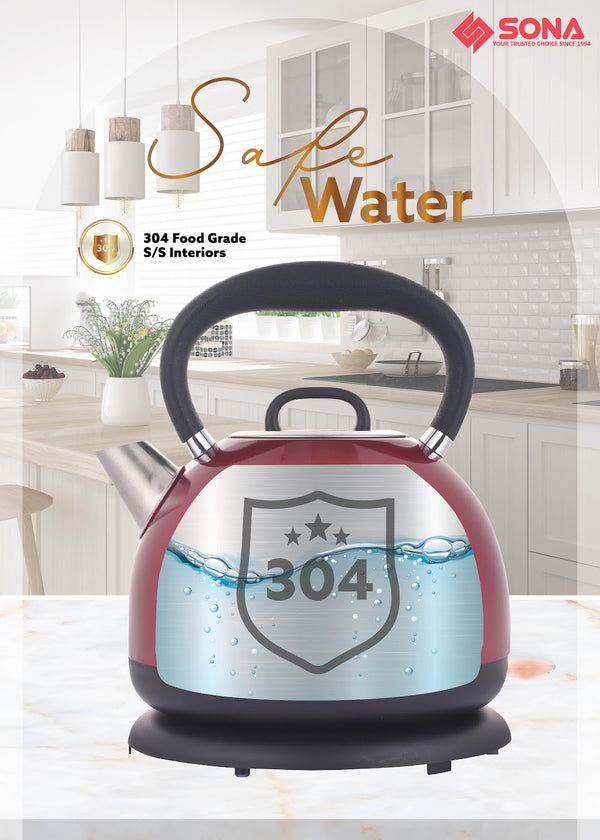 SONA 1.7L 304 Stainless Steel Kettle SSK 5099 (Local Delivery Only ...