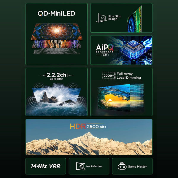 TCL C855 Premium QD-Mini LED 4K TV 75 Inch – Robinsons Singapore