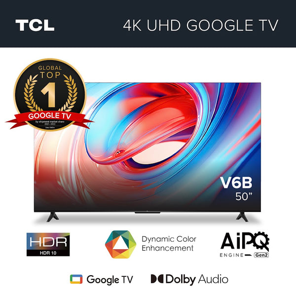 TCL V6B 4K HDR TV 50 Inch – Robinsons Singapore