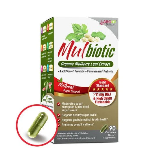 LABO Mulbiotic Capsule Glucose Support for Blood Sugar Diabetes Weight ...