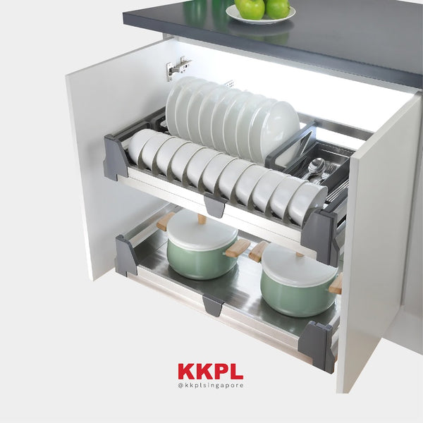 KKPL Premium Stainless Steel Cutlery Drawer Tray organizer rack ...