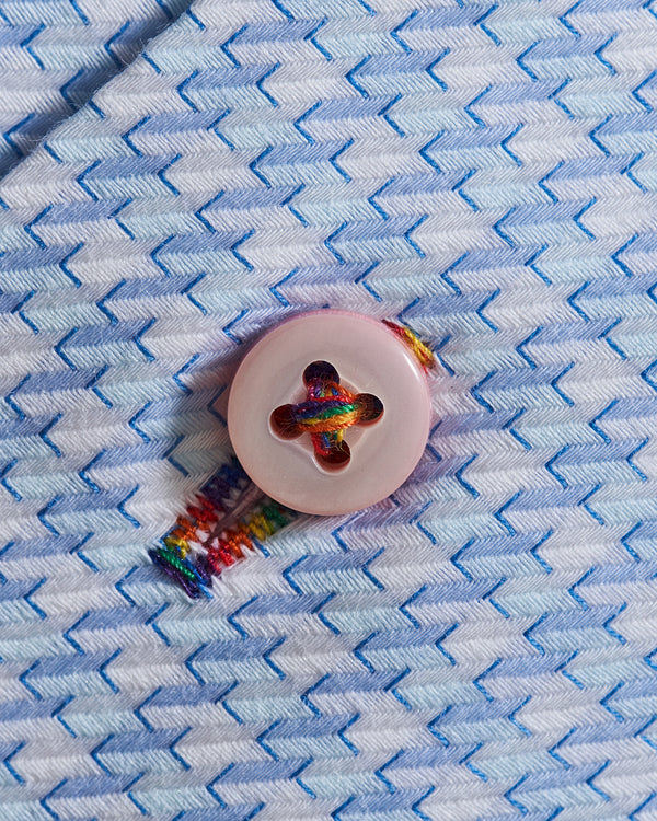 Coupe Cousu, Fancy Dobby, Double Collar Long Sleeve Shirt – Robinsons ...