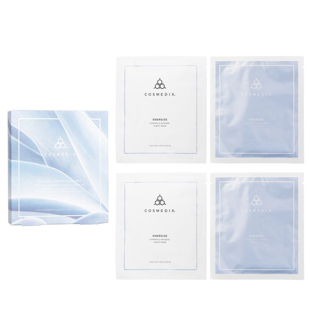 Bio Cellulose Radiant & Rejuvenating Sheet Mask Set - 4pcs/1 Box ...