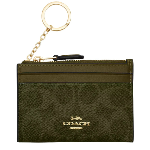 Coach Mini Skinny Id Case In Signature Canvas - Olive CW870 – Robinsons ...