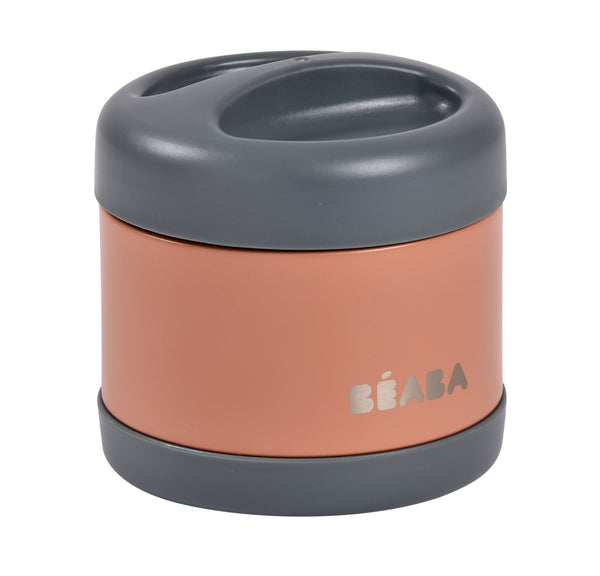 Beaba Stainless Steel Food Container 500ml - Terracotta/Mineral Grey ...
