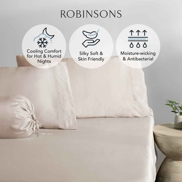 Cool Bamboo Fitted Sheet Set Hotel Collection by Robinsons – Robinsons ...